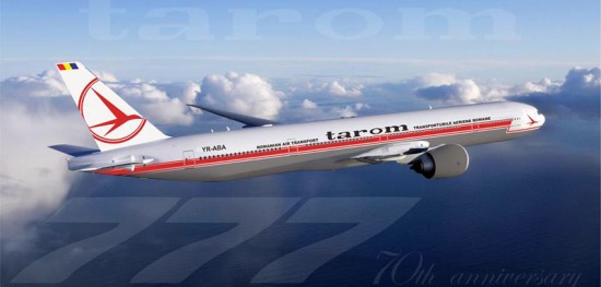 Looking good! Boeing 777 in retro livery TAROM “70th Anniversary ...