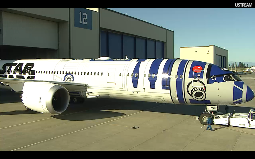R2-D2 ANA JET, 787-9 Dreamliner in livery Star Wars, prezentat oficial ...