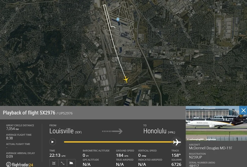 VIDEO / MD-11F UPS (9N259UP) crashed in Louisville, flight 2976 ...