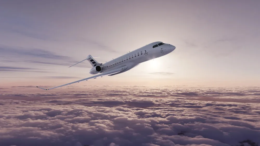 Bombardier Global 8000, certified by the European Union Aviation Safety ...
